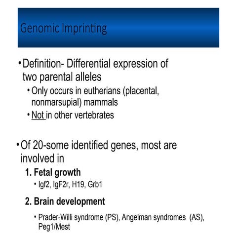 genomic Imprinting definition and mechanism.ppt