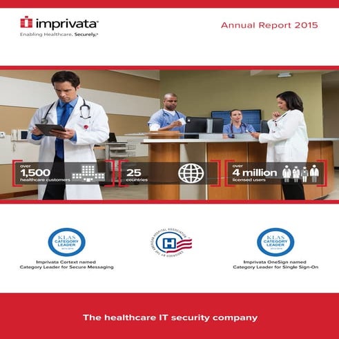 Imprivata 2015 Annual Report | PDF