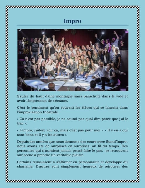 Stand Impro presentations