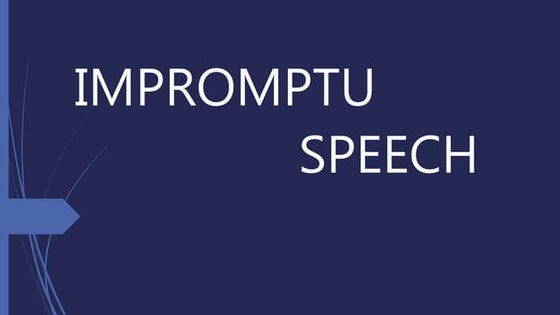 Types of speeches | PPT