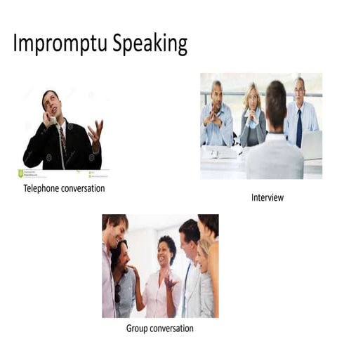 Impromptu speaking | PPT