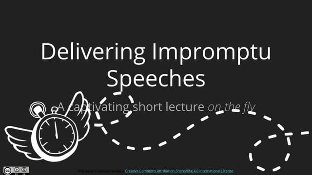 Impromptu speech | PPTX