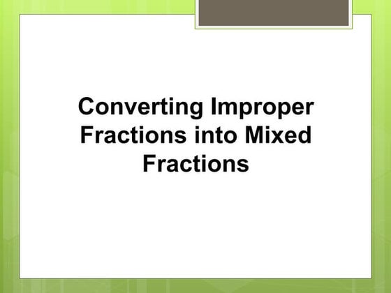 Dividing Fractions & Mixed Numbers | PPT