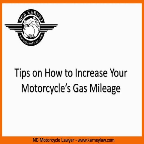 Improve Your Motorcycle's Gas Mileage | PDF