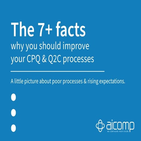 The 7+ facts why you should improve your CPQ & Q2C processes | PDF ...