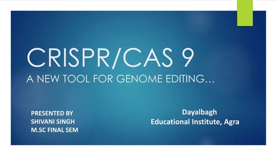 CRISPR-Cas system | PPT