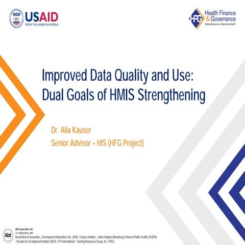 Improved Data Quality and Use: Dual Goals of HMIS Strengthening | PDF ...