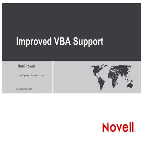 Improved VBA support | ODP