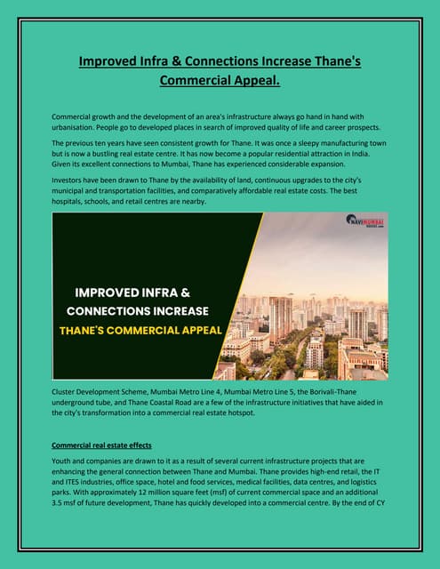 Connecting Communities: Titwala's Infrastructure Evolution | PDF