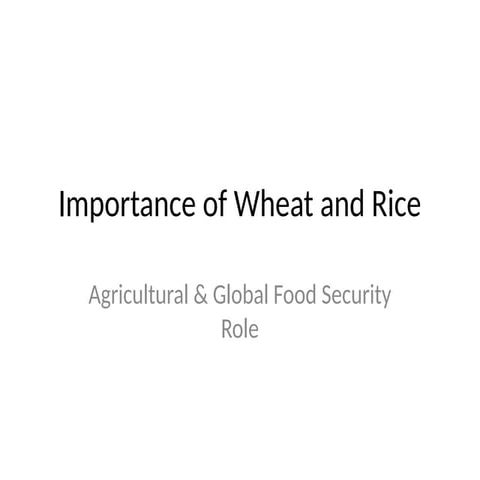 Improved_Wheat_Rice_Presentation.pptx by esha | PPTX