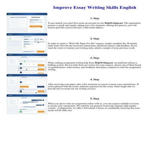 Improve Essay Writing Skills English Pdf