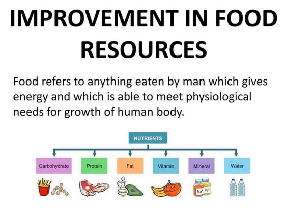 improvement in food resources | PPT