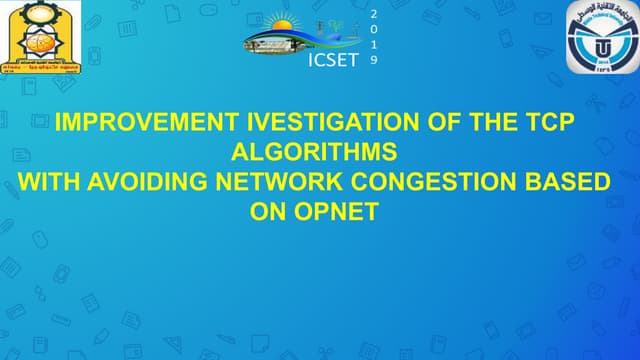 Improvement Ivestigation Of The Tcp Algorithmspptx
