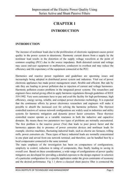 Power Quality Improvement in Distribution System using ANN Based Shunt Active Power Filter | PDF
