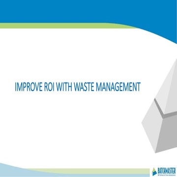 Improve ROI with Waste Management | PPT