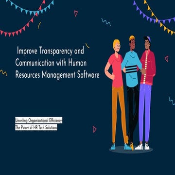Improve Transparency and Communication with Human Resources Management ...