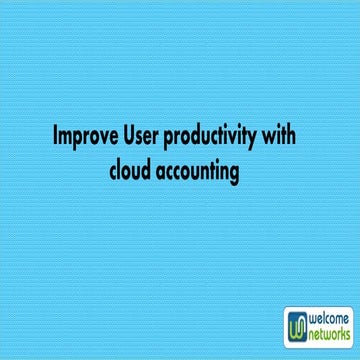 [Infographic] Productivity in the Cloud | PDF