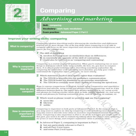 Improve your skills for advanced writing skills for advanced pp14-21 | PDF