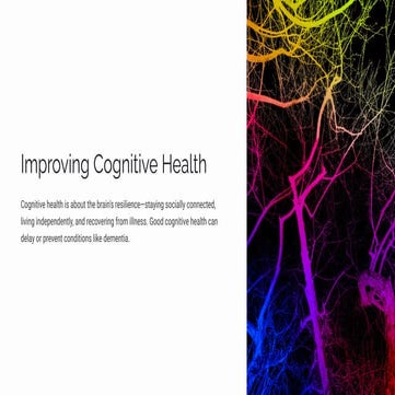 Dr. Wayne Jones - Improving Cognitive Health | PDF