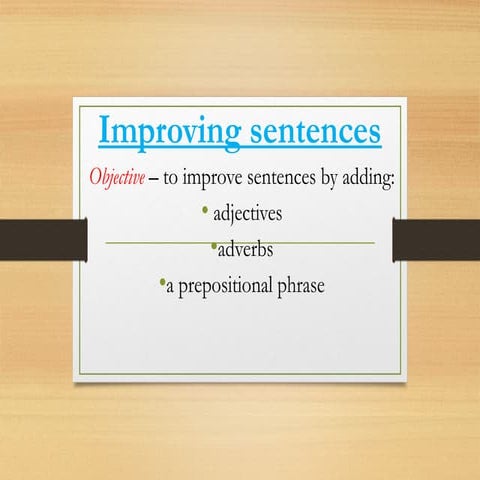 Improving-sentences.ppt.ssc examinations | PPT
