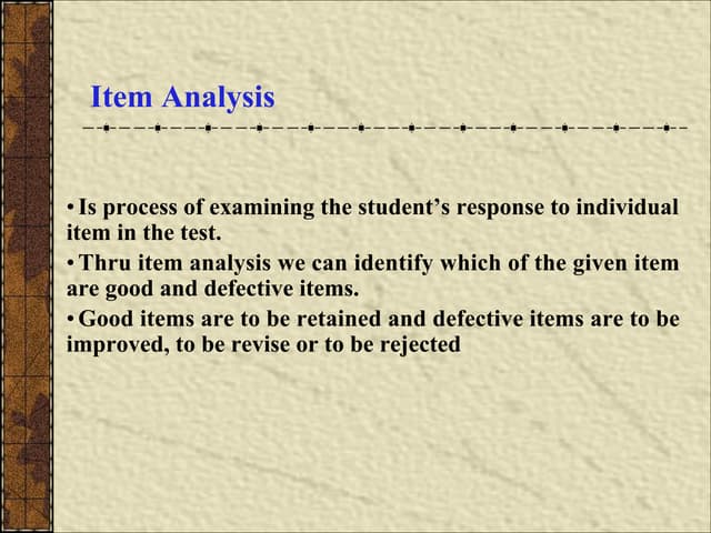 Item analysis ppt | PPTX