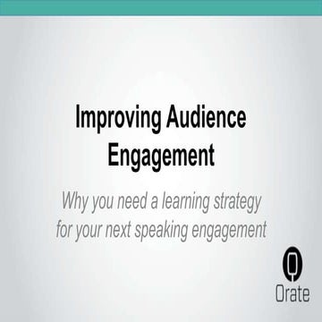 Improving Audience Engagement | PPTX