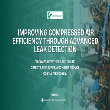 Improving Compressed Air Efficiency Through Advanced Leak Detection | PDF