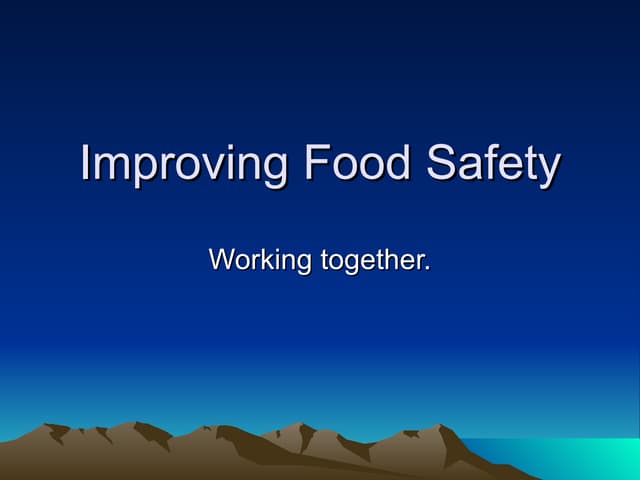 Safe food handlers | PPT