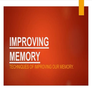 Improving memory | PPT