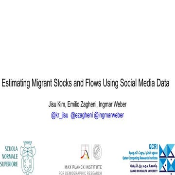 Estimating migrant stocks and flows using social media data | PDF ...