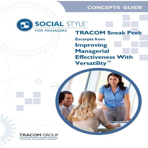 Improving personal effectiveness with versatility concepts guide and ...