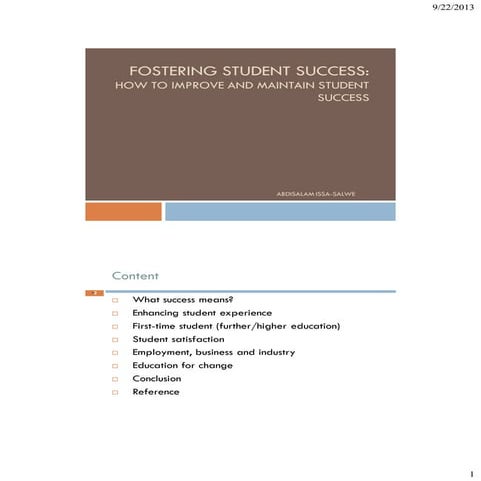 Student-Success-Creating-a-Road-Map.ppt. | PPT