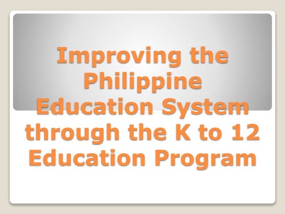Module 1 ppt 1 K 12 framework | PPTX | Professional School | Postgraduate Education