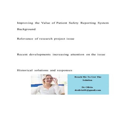 Improving the Value of Patient Safety Reporting SystemBackgr | DOCX