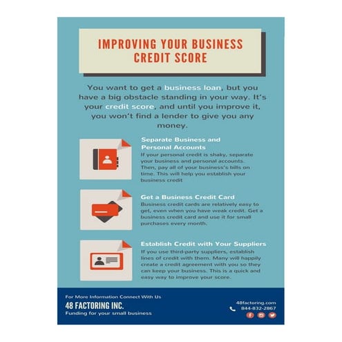 Improving Your Business Credit Score | PDF | Business Loans | Business Banking & Finance