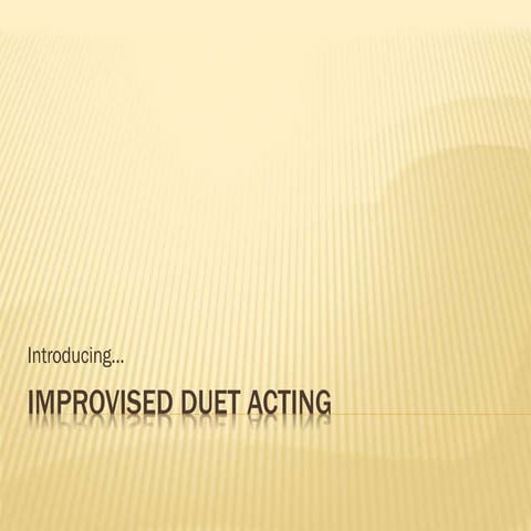 Improv ppt | PPTX
