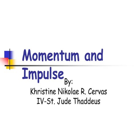 Impulse and momentum(physics) | PPT
