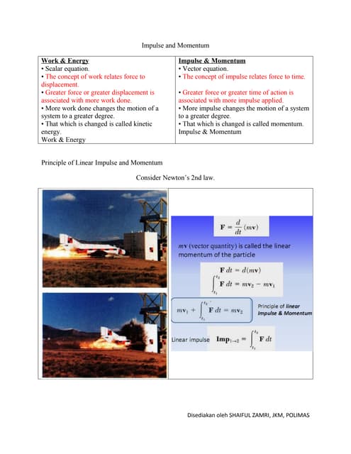 Momentum and impulse | PPTX