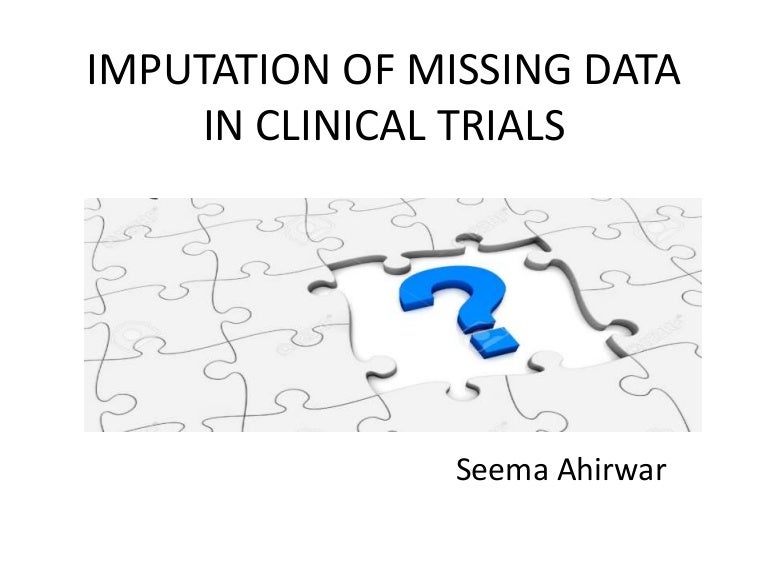 Imputation Of Missing Data In Clinical Trials 