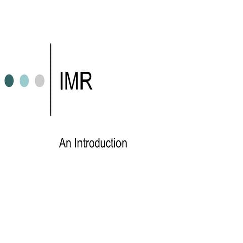 IMR | PPT