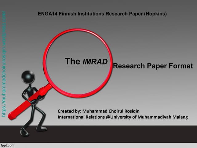 IMRAD FORMAT | PPT