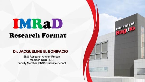 IMRAD FORMAT | PPT