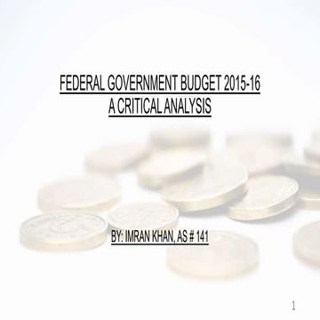 Federal Government Budget 2015-16 | PPT