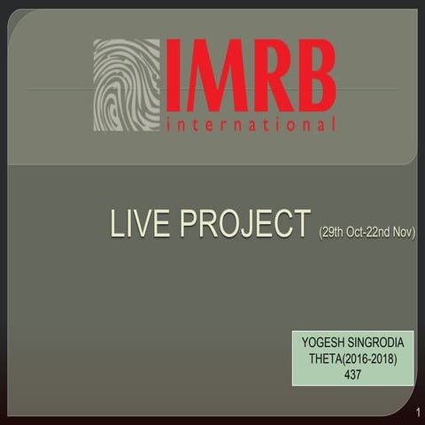 Imrb ppt | PPTX