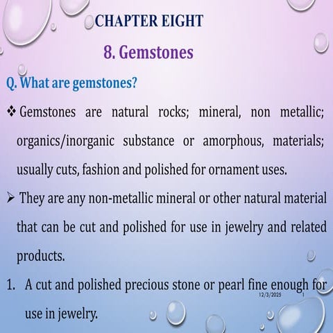 Formation and Composition of Amethyst gemstone | PDF