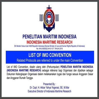 IMO LIST CONVENTION | PDF