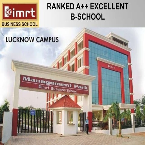 IMRT Business School, Lucknow | PPTX