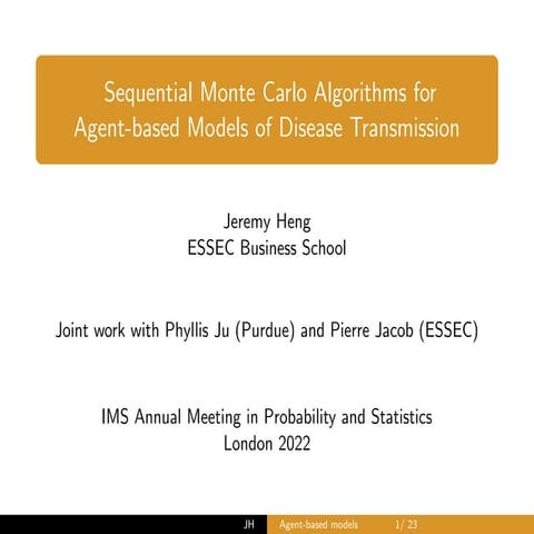 Sequential Monte Carlo Algorithms For Agent Based Models Of Disease