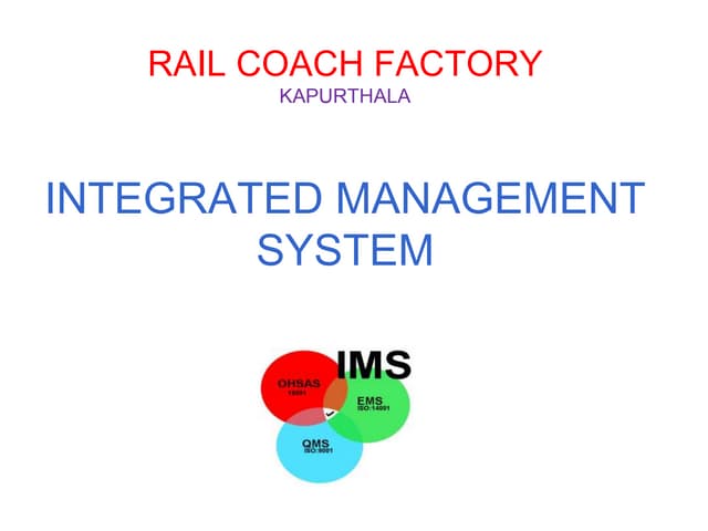 (5) integrated management system (ims) | PPTX