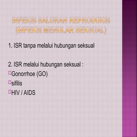 infeksi saluran reproduksi (infeksi menular seksual) - materi posyandu | PPT